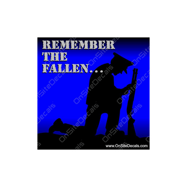 Remember the Fallen Blue Decal