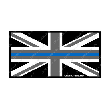 Blue Line UK Flag Decal