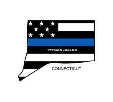 Thin Blue Line Connecticut Decal