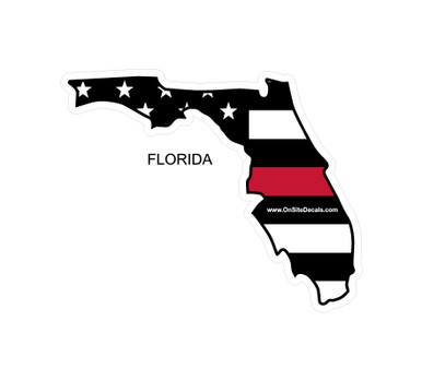 Red Line Florida Decal