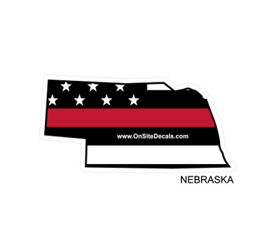 Red Line Nebraska Decal