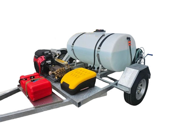 3500 PSI | 15 LPM Pressure Washer Trailer 600B - 600Lt Tank