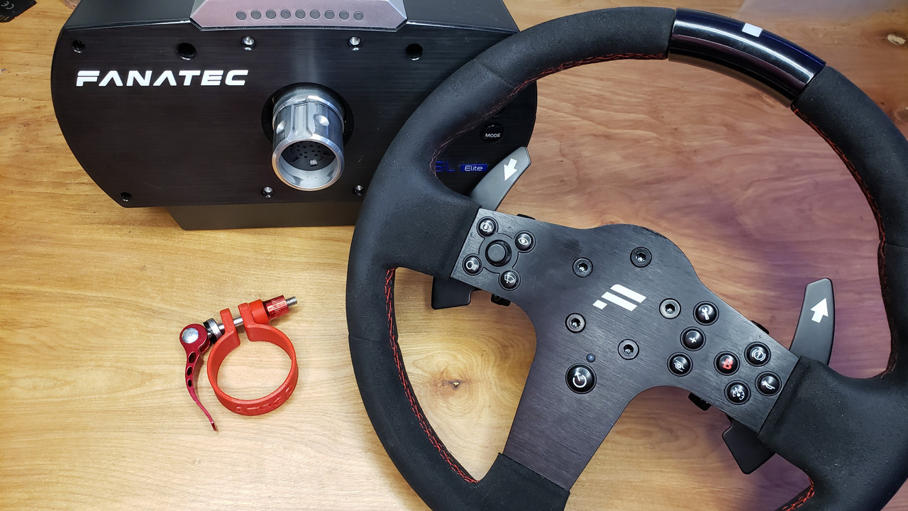 Fanatec CSL Elite P1 Wheel QR Conversion - Hardware Included - AT3D