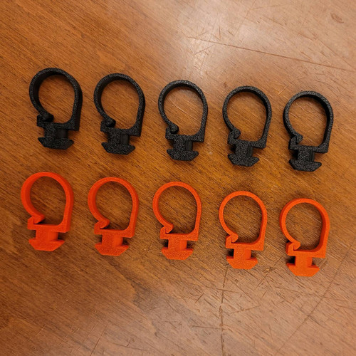 Sim Rig 8020 Cable Management Clips / Cable Ties - AT3D