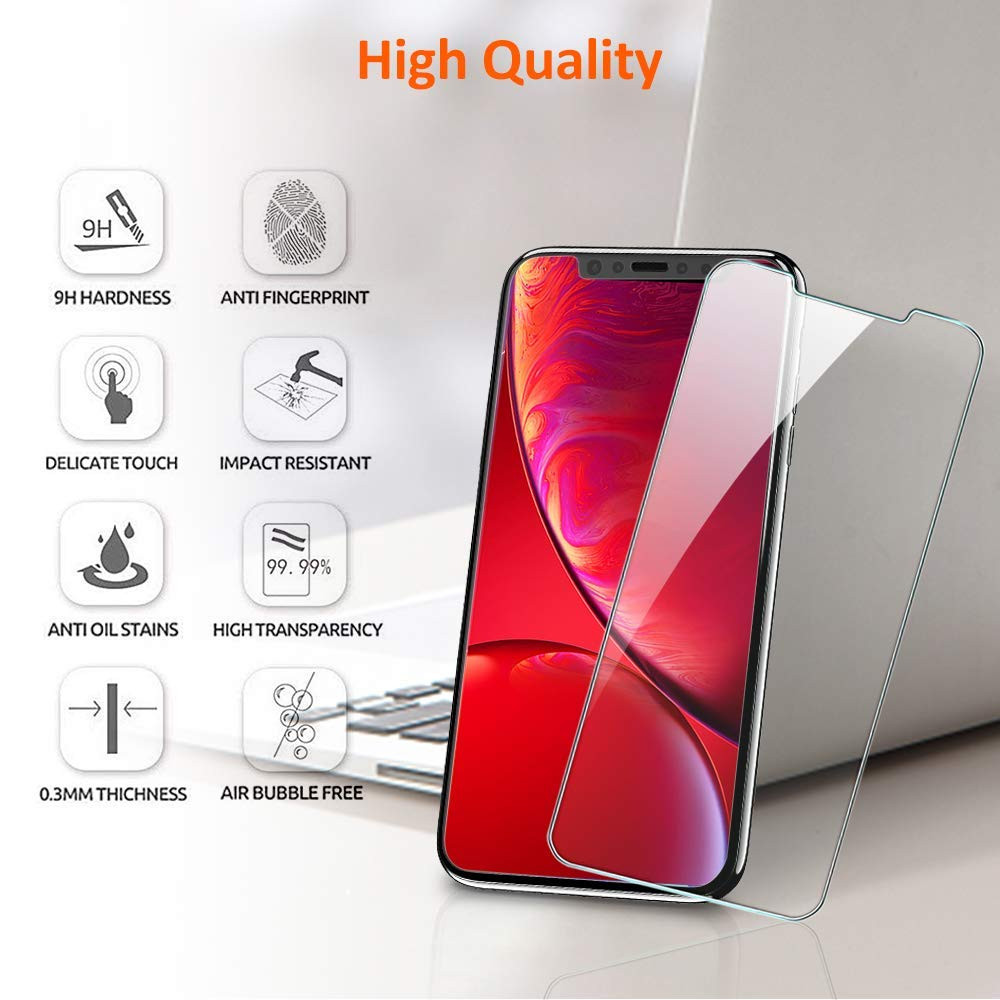 HD Premium 2.5D Round Edge Tempered Glass Screen Protector for iPhone ...