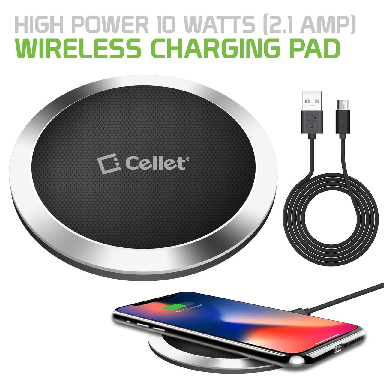 Qi Certified Ultra-Slim Wireless Charging Pad - HD Accessory