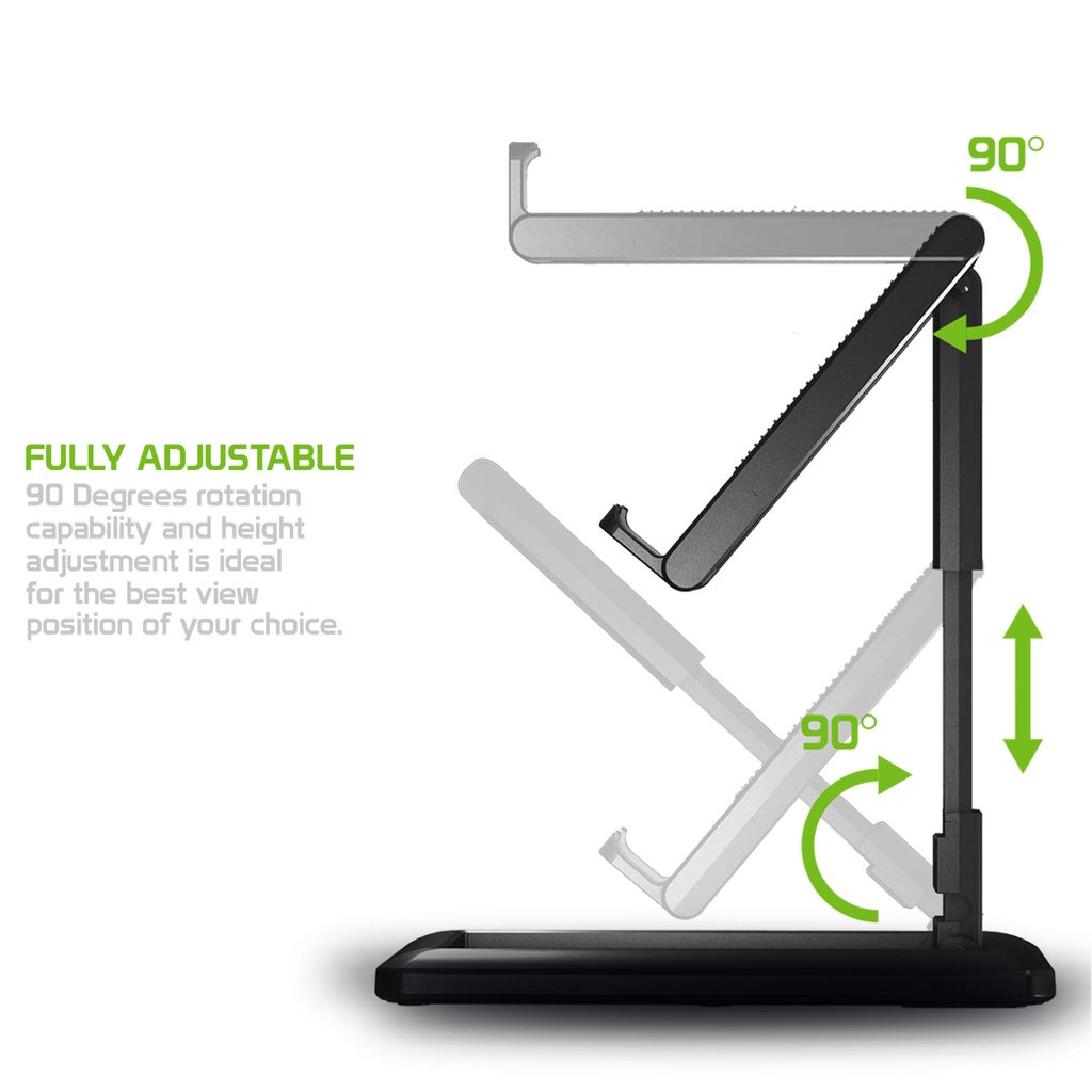 Heavy Duty Adjustable Desktop Folding Stand for Smartphone and Tablet ...