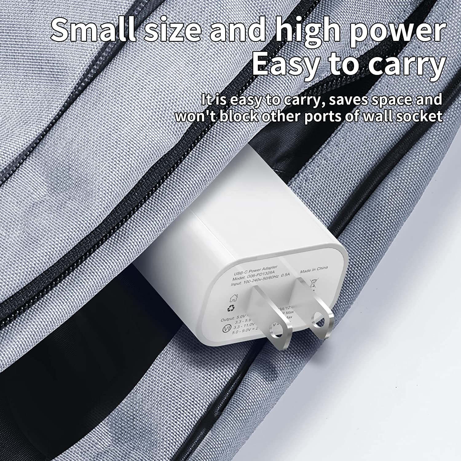 20W USB-C PD 3.0 Power Delivery Wall Charger - White - HD Accessory