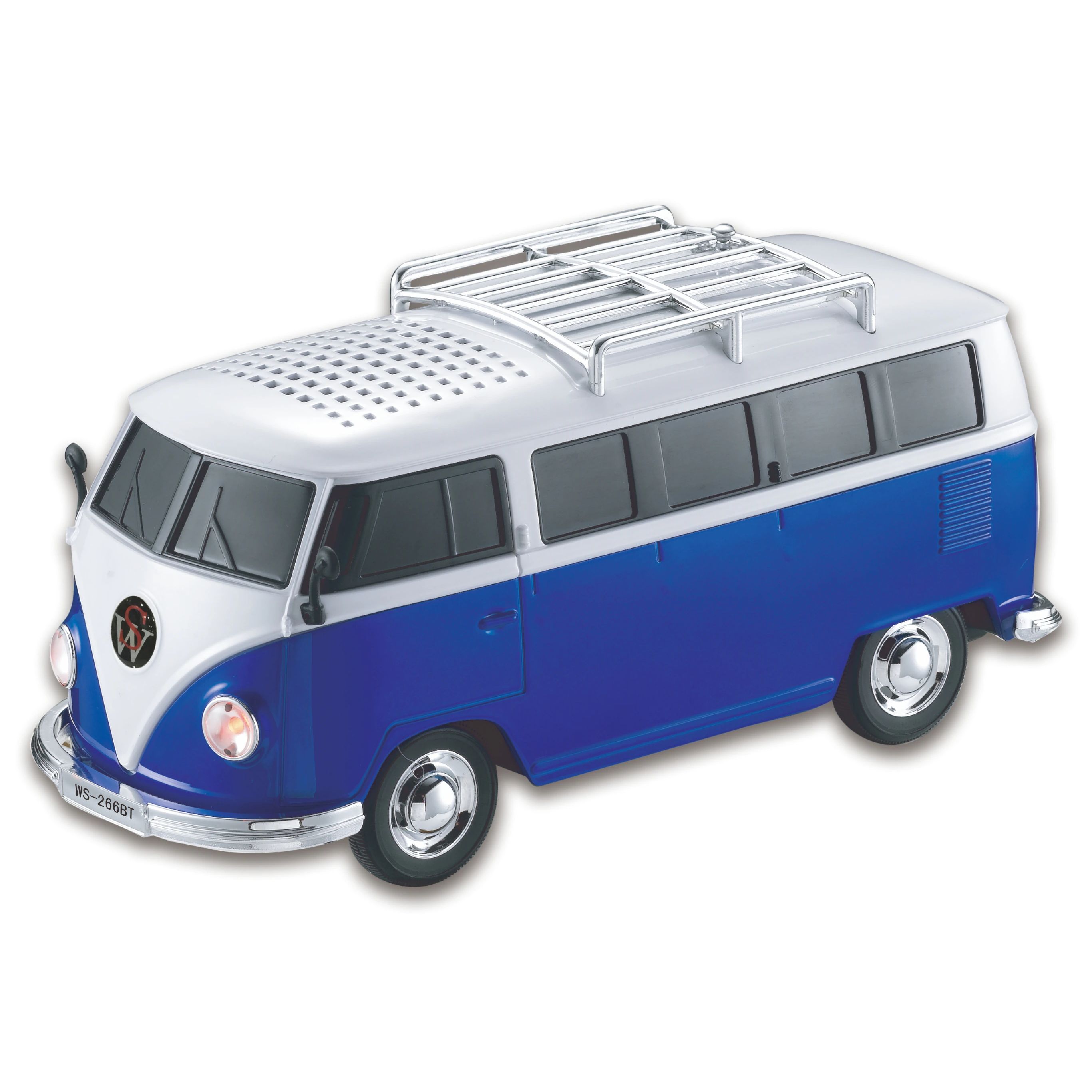 Volkswagen Bus Bluetooth Wireless Speaker with LED Head and Tail Lights ...