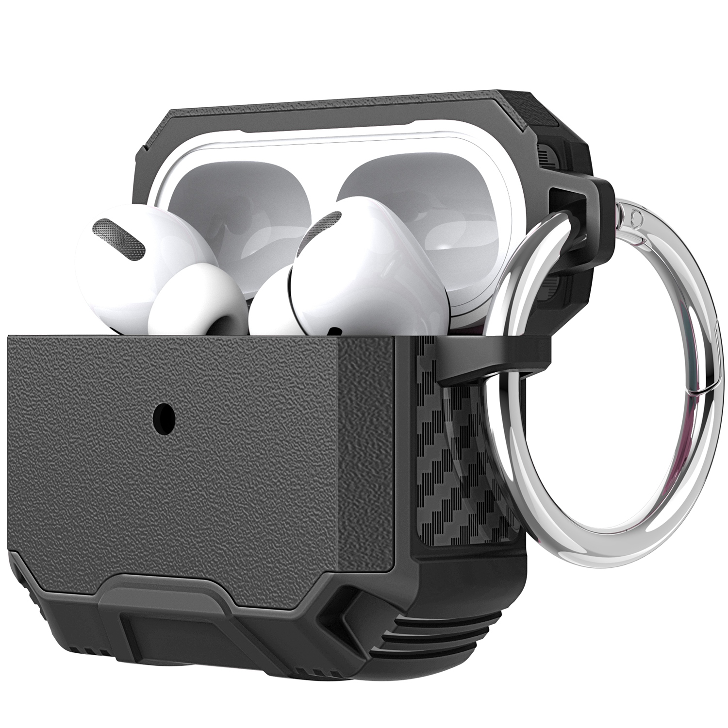 Carbon Series TUFF Hybrid Case for AirPods (4th Generation) - Black ...