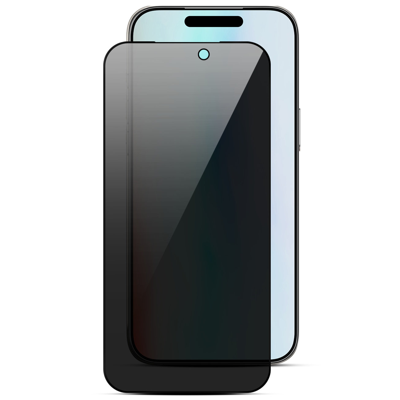 Privacy Tempered Glass Screen Protector + Camera Lens Protector (Black ...