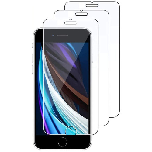 3-Pack HD Premium Tempered Glass Screen Protector for iPhone SE (3rd ...
