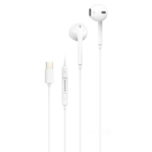 Hi-Fi Digital Audio Circular Earphones with USB-C Connector - White ...