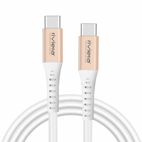 3 ft USB-C to USB-C High-Speed Charge and Sync Cable - White - HD Accessory