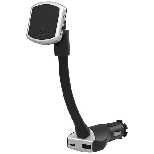 Scosche MagicMount Pro Power Magnetic Power Socket Mount with USB-C ...