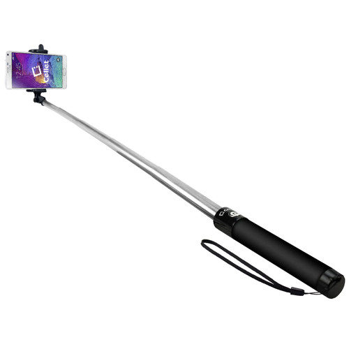 Wireless Connectivity Self-Portrait Handheld Selfie Stick - Black - HD ...
