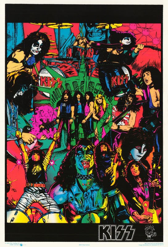 Cartoon Blacklight Poster at KISSArmyWarehouse.com! | Kiss Asylum