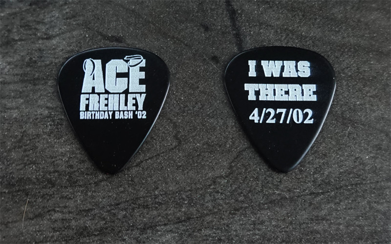 Ace Frehley Birthday Bash Black Guitar Pick
