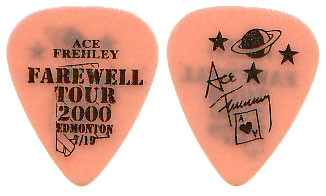 Ace Frehley KISS Edmonton City Guitar Pick 071900 Farewell Tour