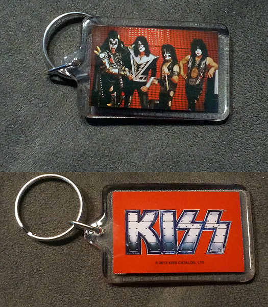 2013 KISS Red Lucite Keychain