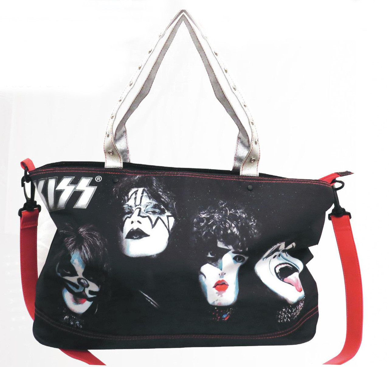 KISS Faces Zipper Tote Bag