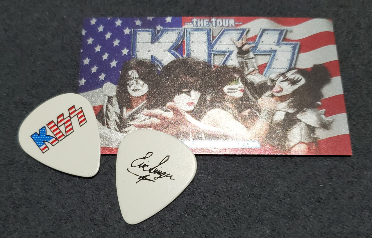 KISS Flag Logo Guitar Pick Eric Singer