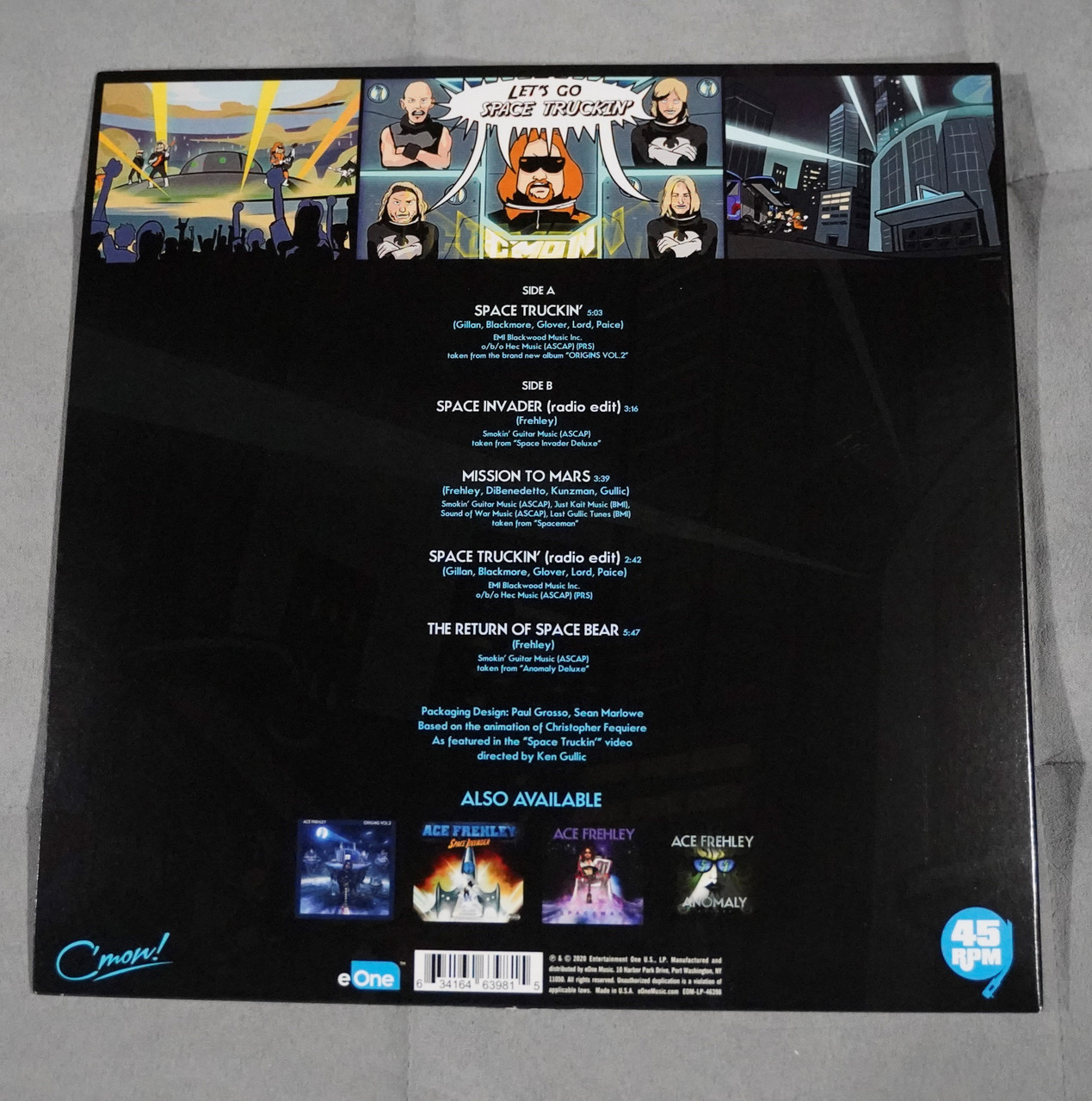 Ace Frehley Space Truckin' Picture Disc Signed