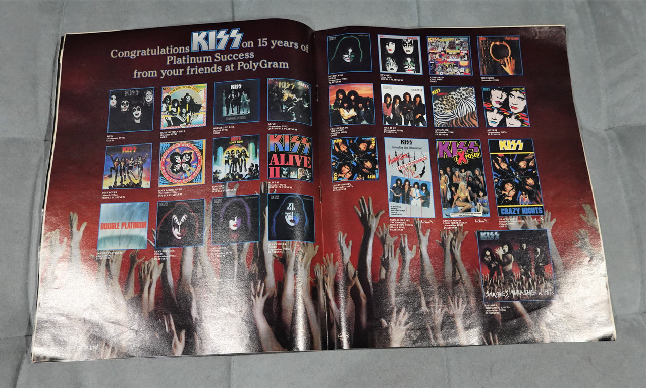 KISS 15 Years Billboard Insert 1989