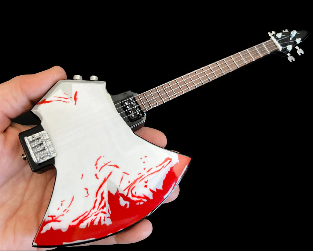KISS Gene Simmons Signature BLOOD AXE Kiss Bass Mini Guitar Model