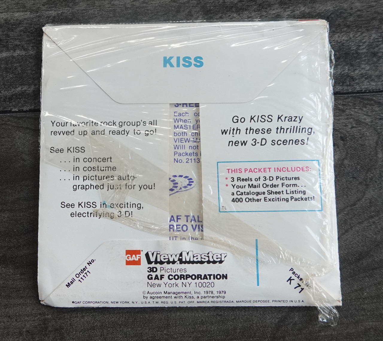 KISS View Master 3D Pictures Reels