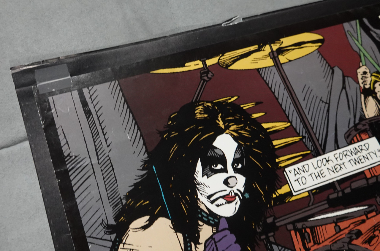 Gene Simmons, Eric Singer and Bruce Kulick SIGNED KISS History Cartoon ...
