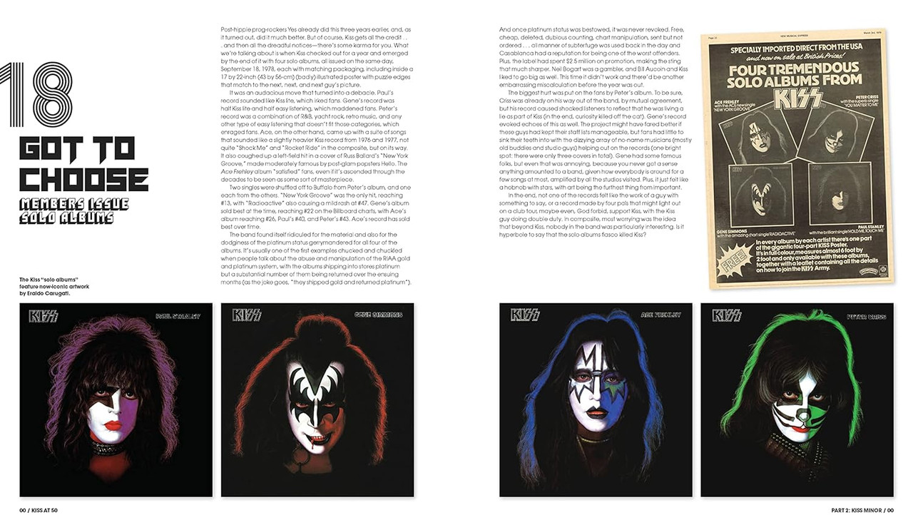 KISS At 50 Hardcover Book