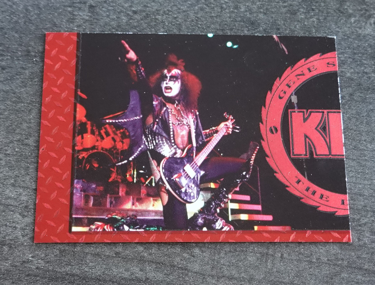 KISS Cornerstone Foil Chase Card Gene Simmons Red F13