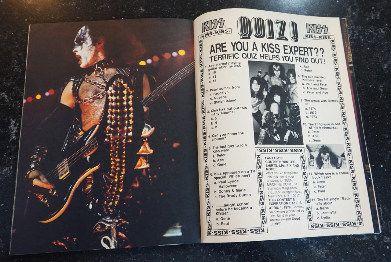 Teen Machine KISS In Pix Magazine