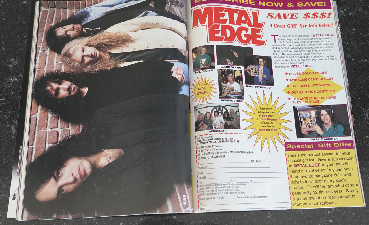 KISS Metal Edge May 1996 Magazine