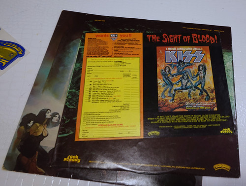 KISS Love Gun LP NBLP 7057 with Merch Insert and Love Gun Pittman Pressing