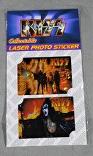 KISS Laser Photo Sticker Set Gene Simmons and Reunion Set