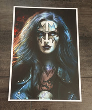 KISS Spaceman Artwork Poster SIGNED