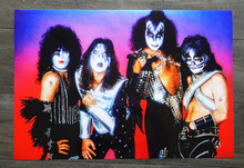 KISS Love Gun Era Group Metallic Poster