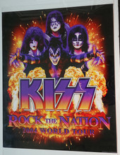 KISS Rock the Nation Purple Pyro Poster