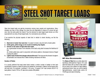 BP Brochure: Intro to Steel Target Loads | Bilozir Fine Guns ...