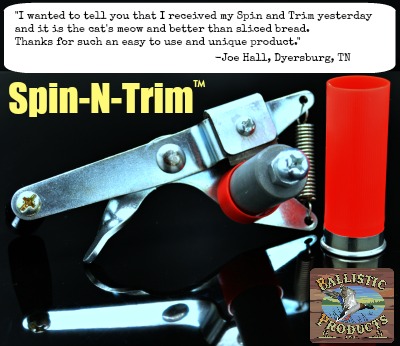 Spin-N-Trim Hull Trimmer 12 ga | BIlozir Fine Guns & Reloading Supplies