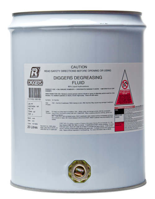 DEGREASER SOLVENT BASE 20L DIGGERS - A1 Tools