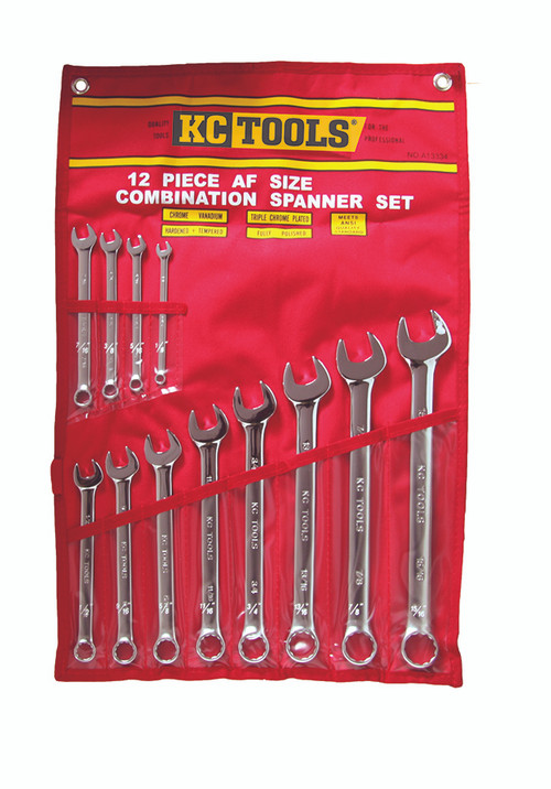 SPANNER SET OE RING IMP 12pc KCT - A1 Tools