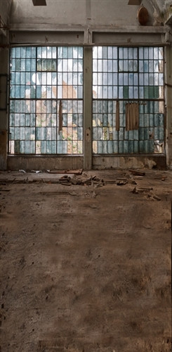 Glass Pane Window with Concrete Floor Backdrop - Owens Originals Backdrops