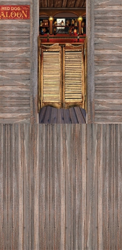 Saloon with wood plank floor backdrop - Owens Originals Backdrops
