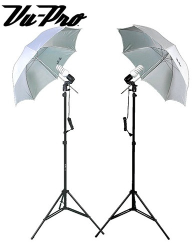 Vu-Pro Complete Basic Double Fluorescent Studio Light Kit