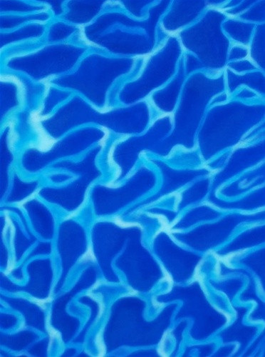 Blue A0026 Abstract Hand Painted Muslin