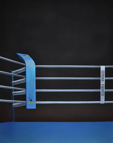 Boxing Ring Hand Painted Scenic Backdrop