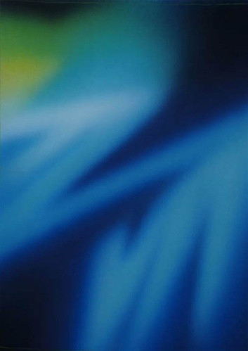 Black and Blue A0024 Abstract Hand Painted Muslin